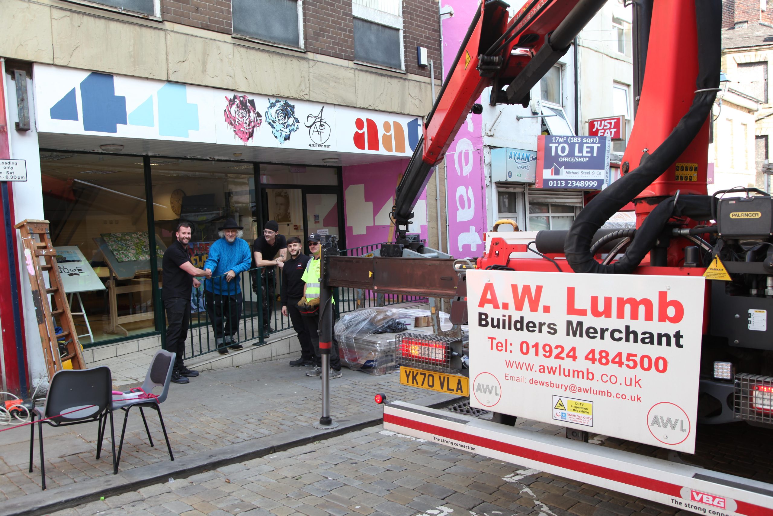 Donation by A W Lumb, Builders Merchants – Artists Attic Trust